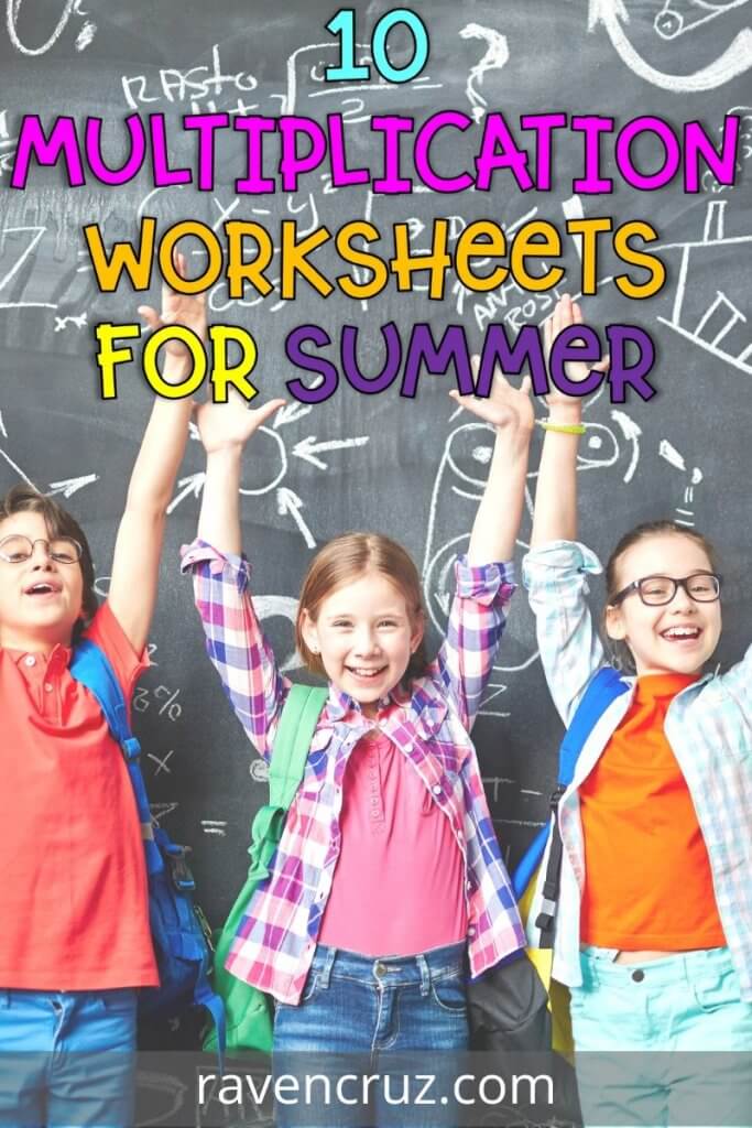 10 Multiplication Worksheets for Summer Practice - Raven Cruz