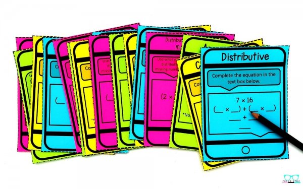 Properties of Multiplication Task Cards - Raven Cruz