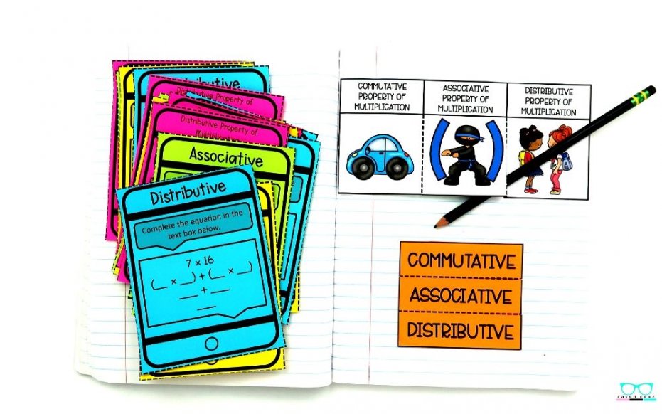 Properties of Multiplication Task Cards - Raven Cruz