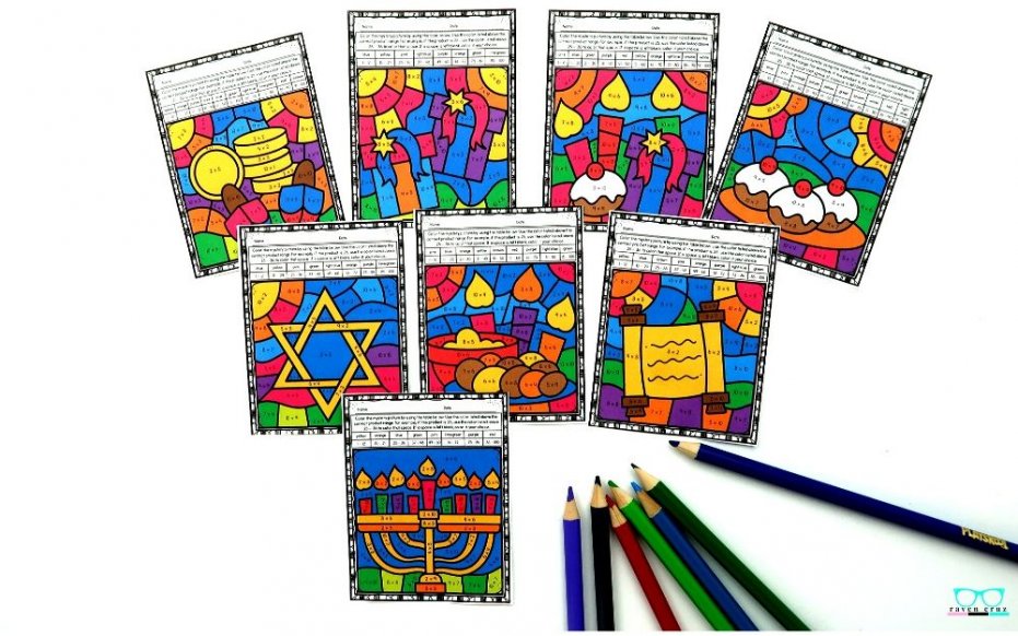Hanukkah Activities for Math - Raven Cruz