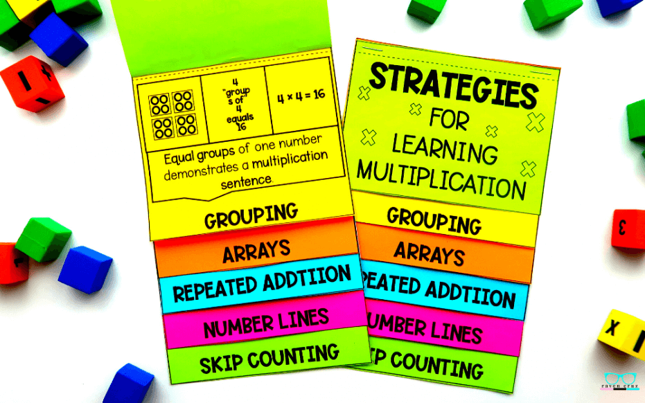One Epic Multiplication Strategies Flip Book for 3rd Grade - Raven Cruz
