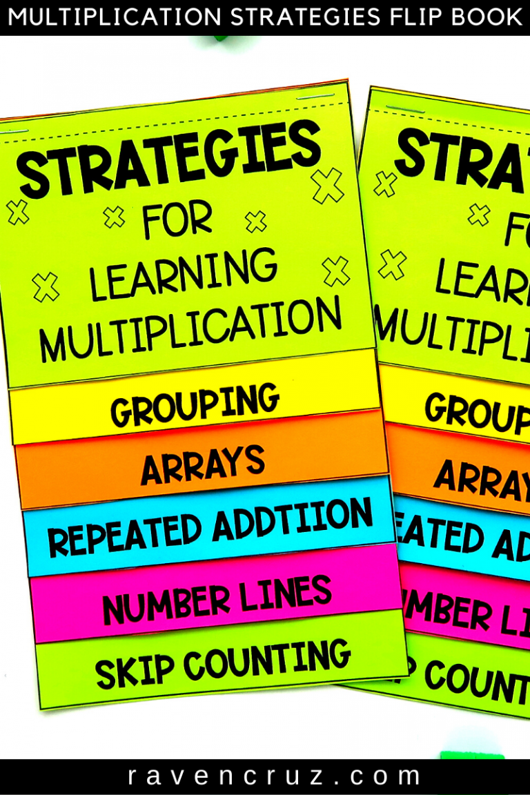 One Epic Multiplication Strategies Flip Book for 3rd Grade - Raven Cruz