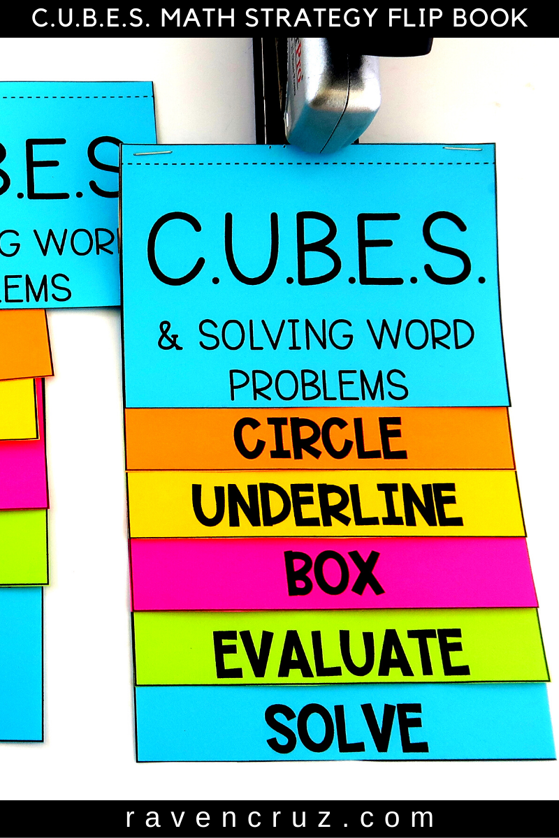 The ONE Ultimate CUBES Math Strategy Flip Book - Raven Cruz