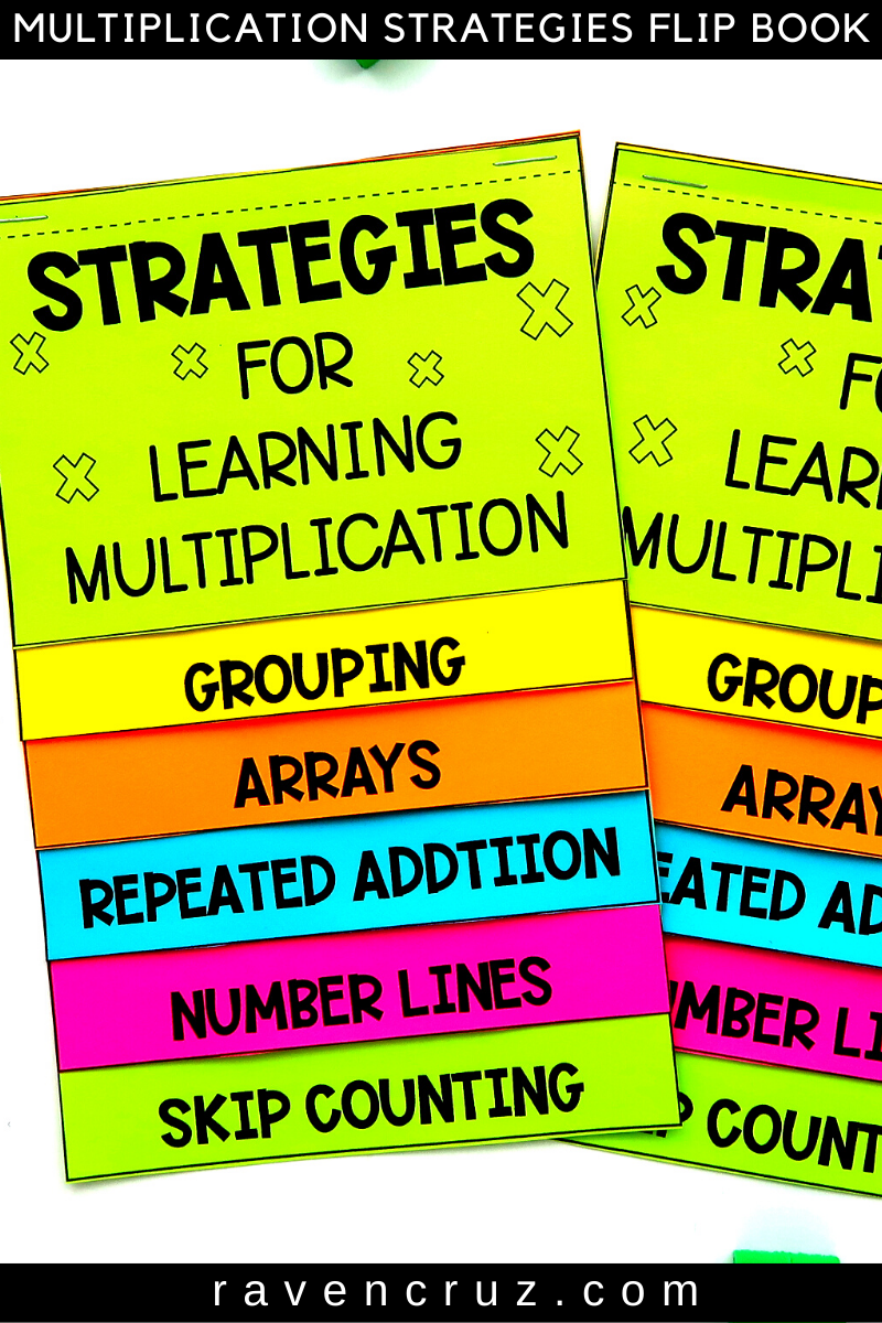 One Epic Multiplication Strategies Flip Book For 3rd Grade Raven Cruz One Epic Multiplication Strategies Flip Book For 3rd Grade Raven Cruz