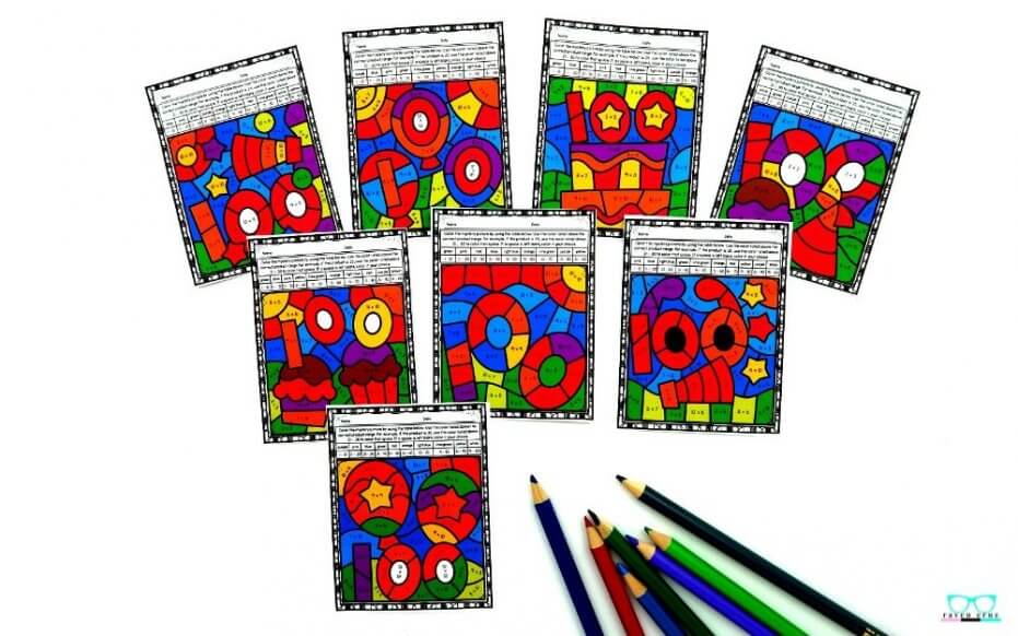 Exciting 100 Days of School Multiplication and Division - Raven Cruz