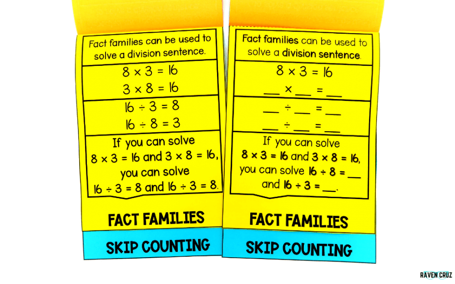Informative Division Strategies Activity for 3rd-grade - Raven Cruz