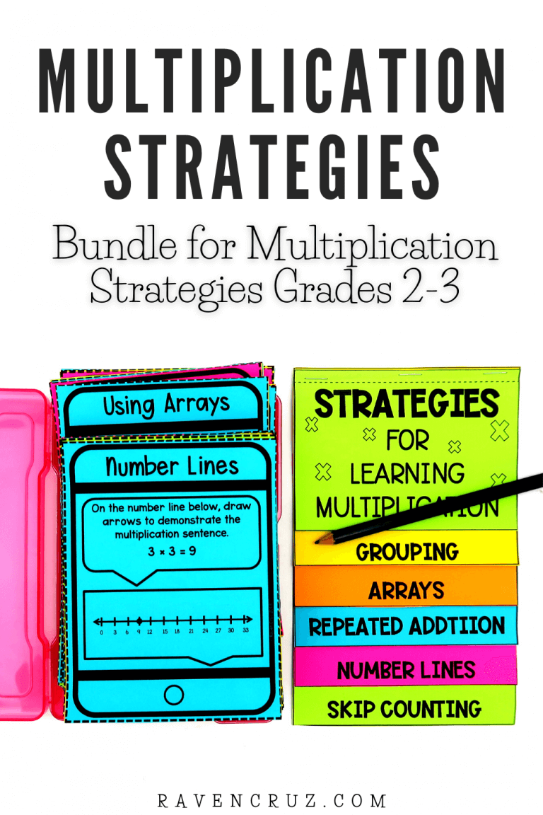 Back-to-School Multiplication Strategies Activities - Raven Cruz