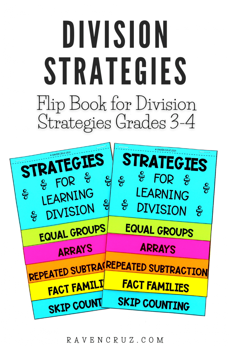 Informative Division Strategies Activity for 3rd-grade - Raven Cruz